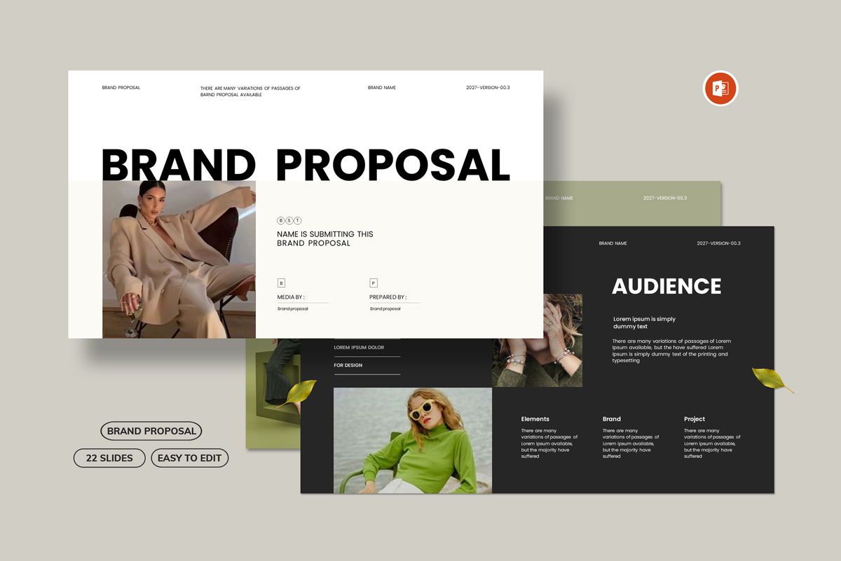 Brand Proposal Presentation Template oleh pantonstudio di ...