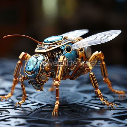 Photo Solarpunk Robot Ant - Hyperrealistic Fantasy Design | AI Image ...