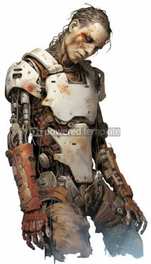 Neglected Homeless Android A Desolate Starfinder in Distress | Gambar ...