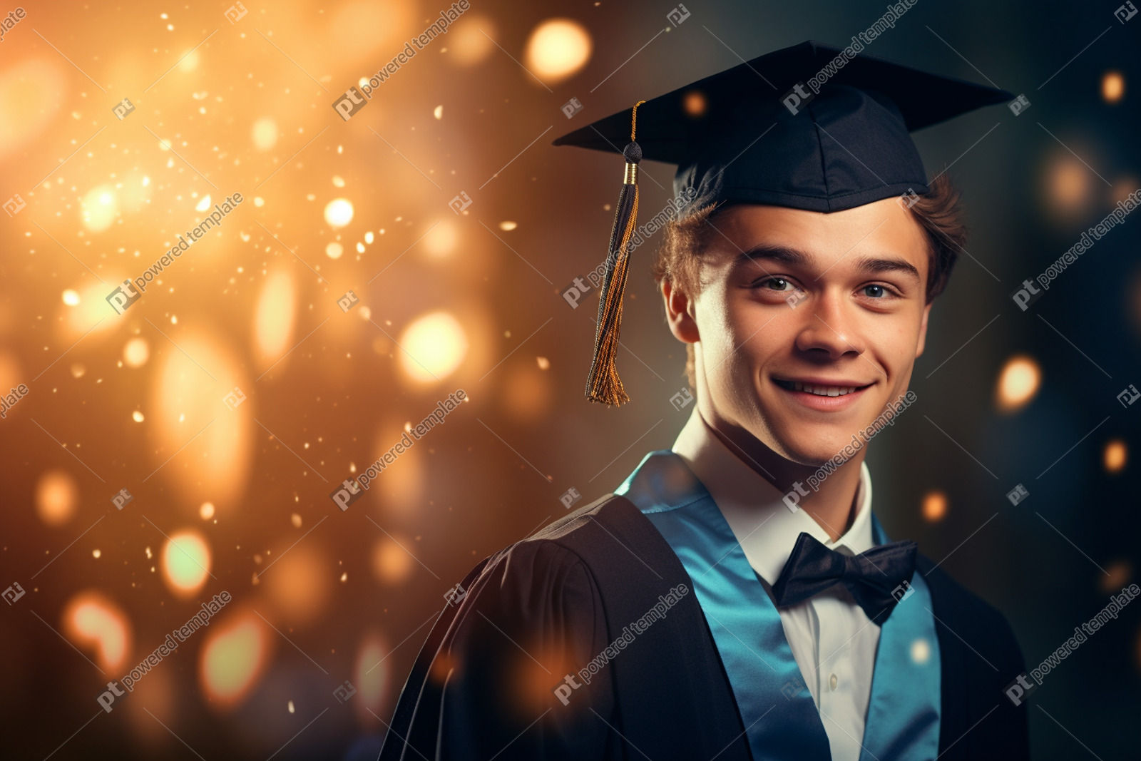 Graduation Portrait UHD Bokeh Style with Ironical Twist | AI Image ...