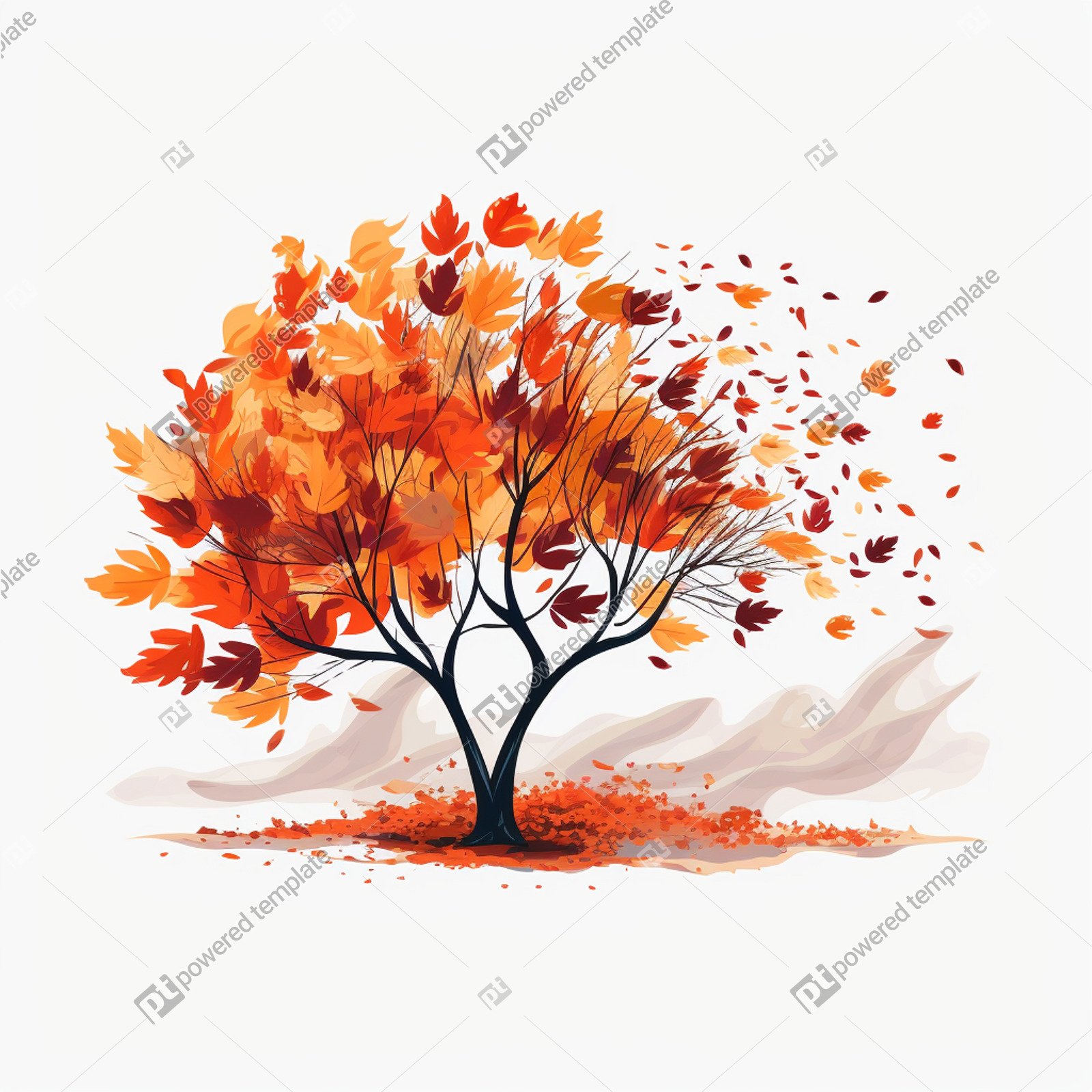 Fall-Themed Clipart on White Background Vibrant Illustrations in 32K HD ...