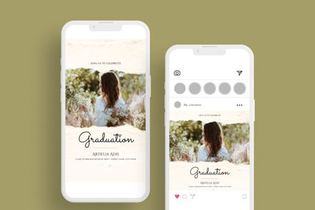 Aesthetic Graduation Party Invitation - Flyer Template | Flyer ...