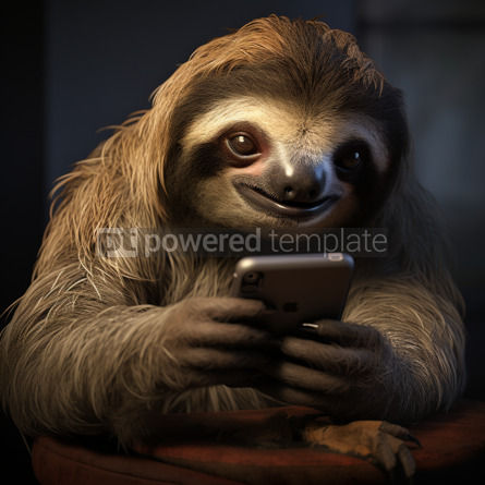 Hyper Realistic 3D Model of a Sloth Captured on Cell Phone | Free, AI ...