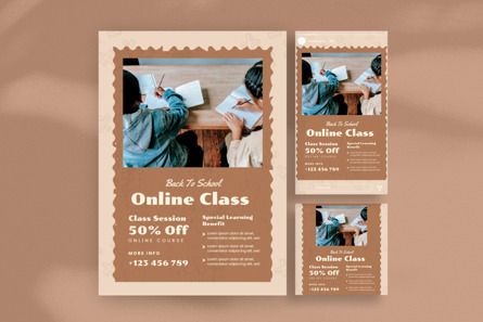 Class Session Online Course Advertisement - Flyer Template | Flyer ...