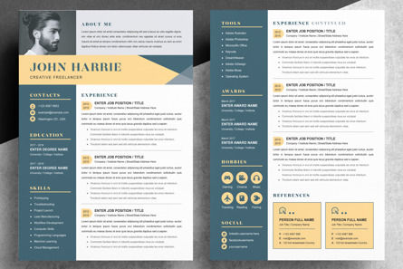 Boho CV and Cover Letter Instant Download Job Application | Resume ...