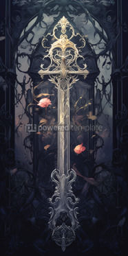 1982 Retro Dark Fantasy Ornate Sword Weapon Design Showcase ...