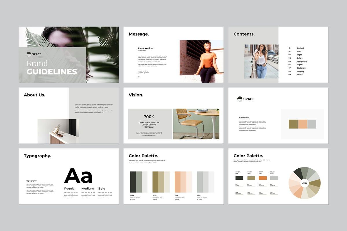 Brand Guidelines Google Slides Template oleh Creative Slides di ...