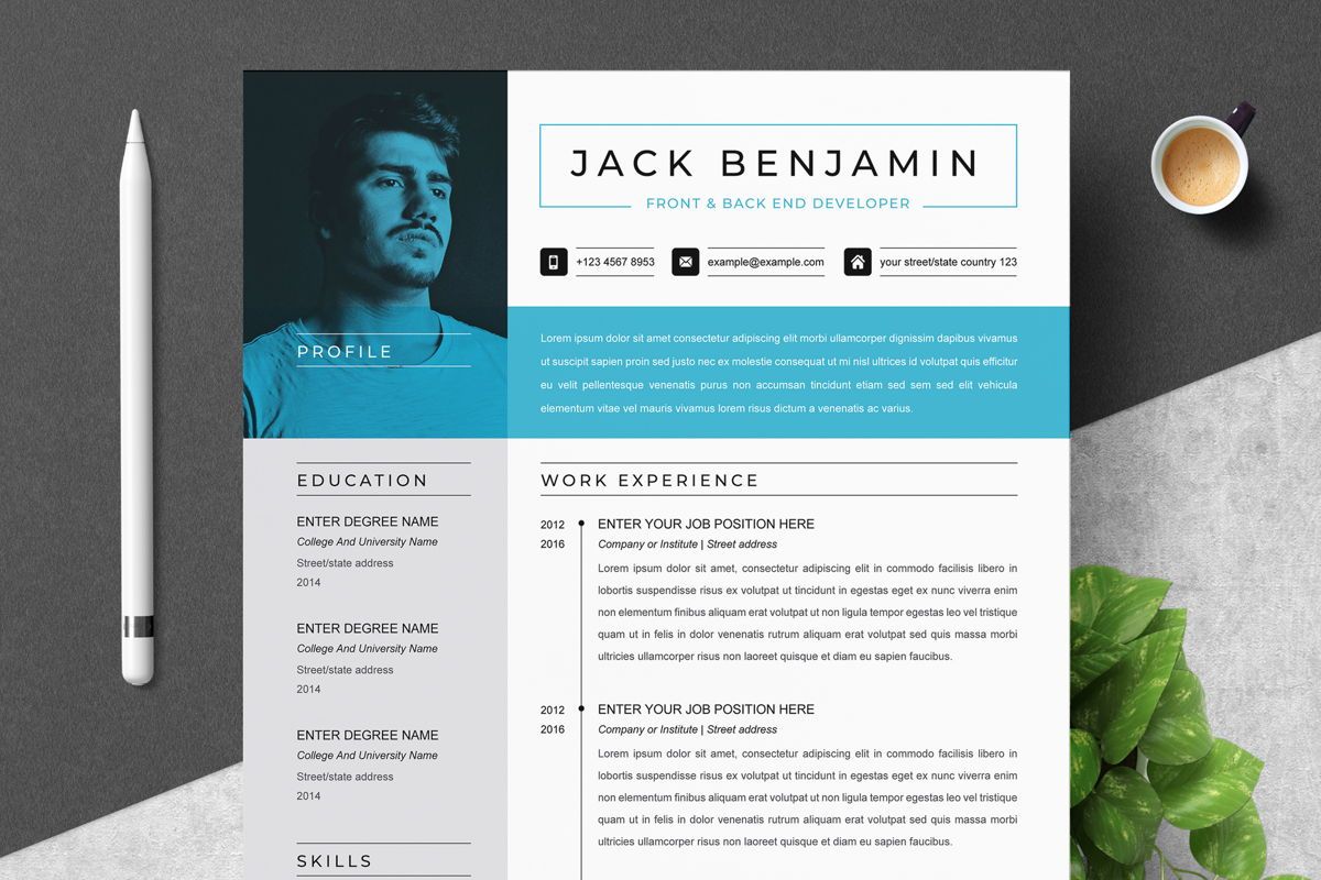 CV For Front and Back End Developer | Resume Template | ResumeInventor ...
