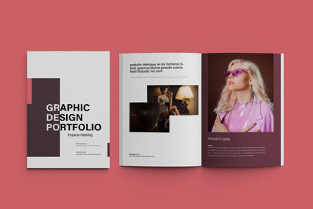 Graphic Design Portfolio Template | Brochure | pantonstudio | 136041 ...