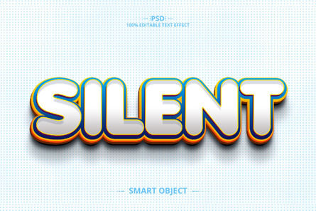 Silent Font Editable PSD Text Effect | Layer Styles | lsvect | 136221 ...