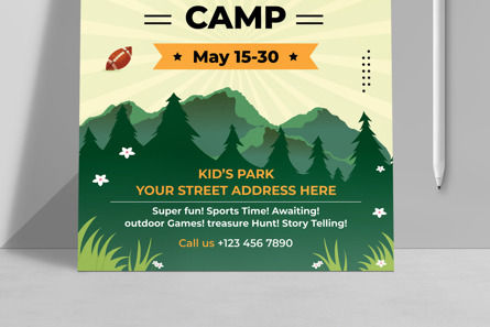 Kids Sports Camp Flyer | Flyer | MightyDesign | 136594 ...