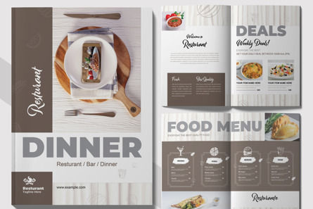 Restaurant Food Menu Template | Brochure | MightyDesign | 136912 ...