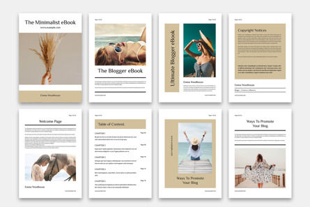 Minimalist E Book Template | Brochure | MightyDesign | 137597 | PoweredTemplate.com