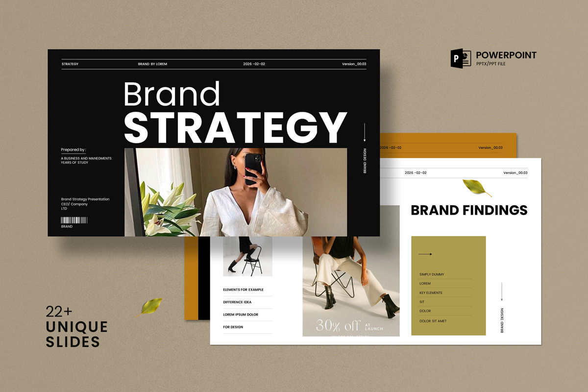 Brand Strategy Presentation Template | Presentation Template 139629