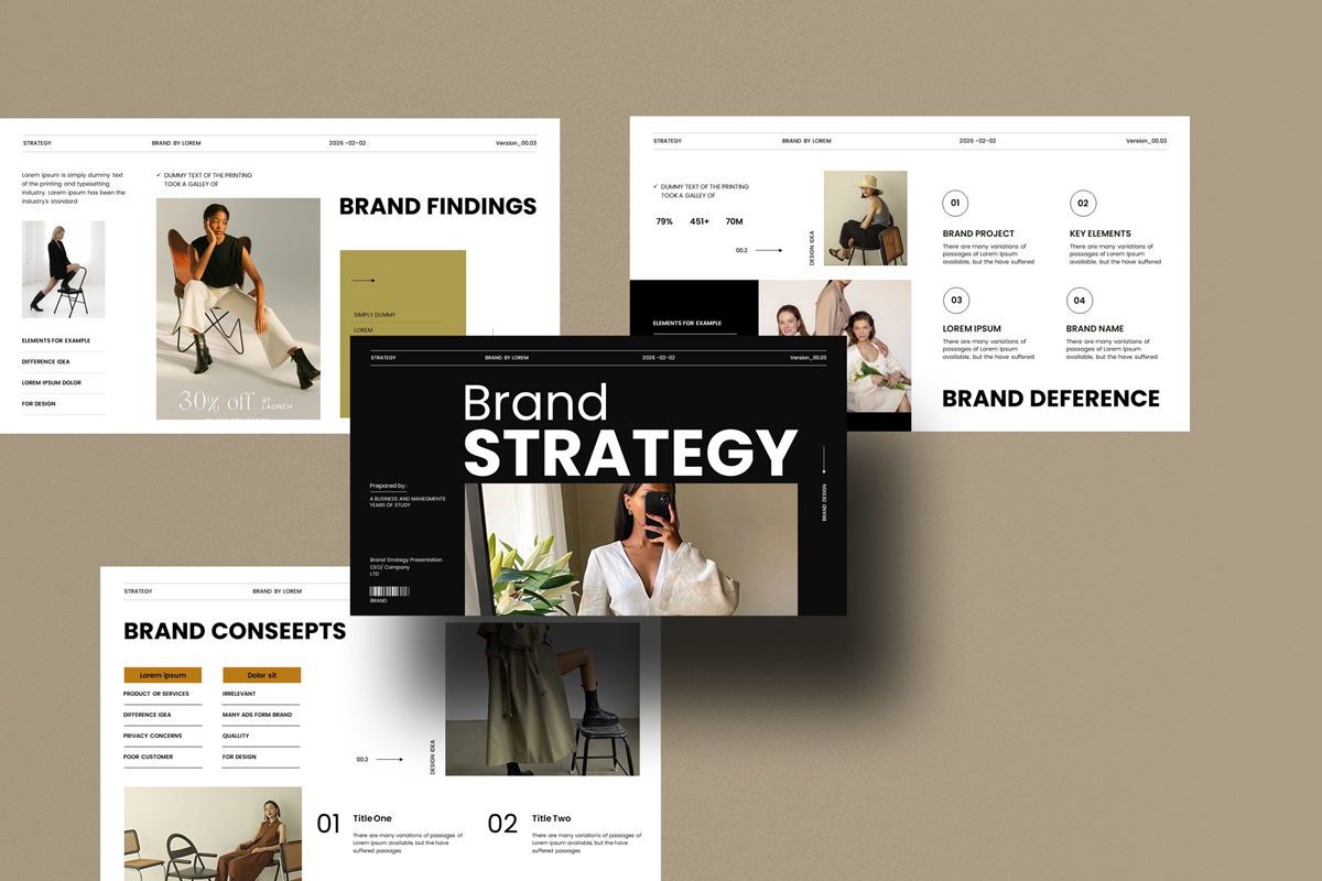 Brand Strategy Presentation Template | Presentation Template 139629