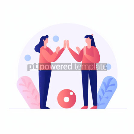 Illustration of Two People Celebrating | Free, AI Image ...