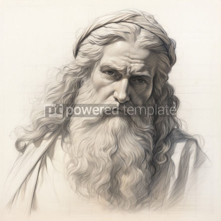 Illustration of a Wise Man | Free, AI Image | PoweredTemplate | 140812 ...