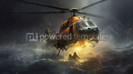 Illustration of a Daring Sea Rescue | AI Image | PoweredTemplate ...