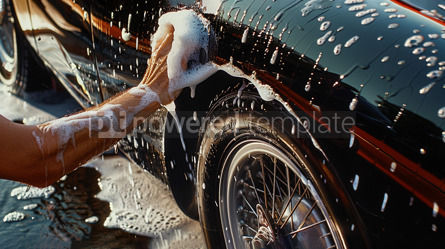 Photo of Vintage Car Wash | Free, AI Image | PoweredTemplate | 140851 ...