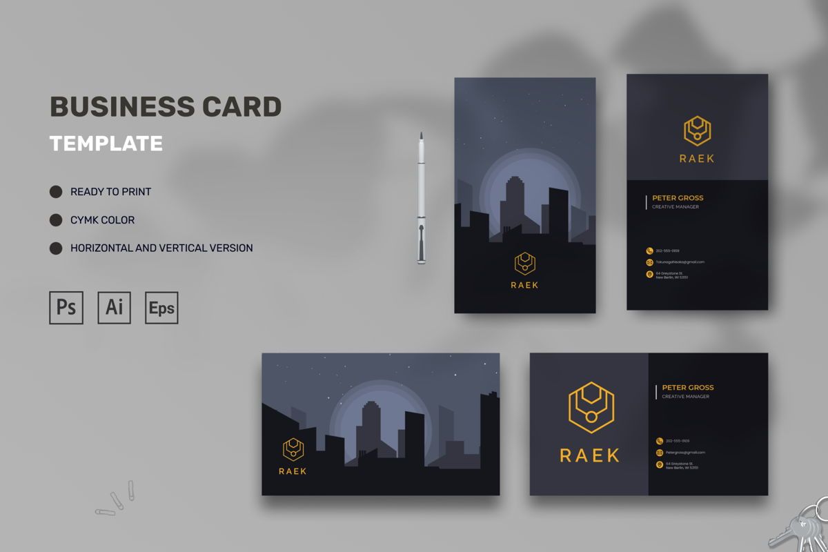 Raek - Business Card | Business Card | holographstudio | 141240 ...