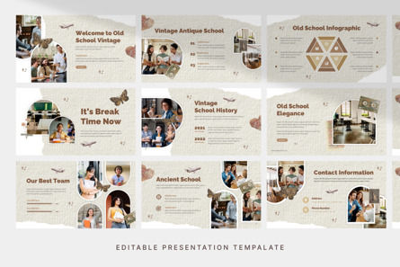 Old School Vintage - PowerPoint Template | Presentation Template 141689