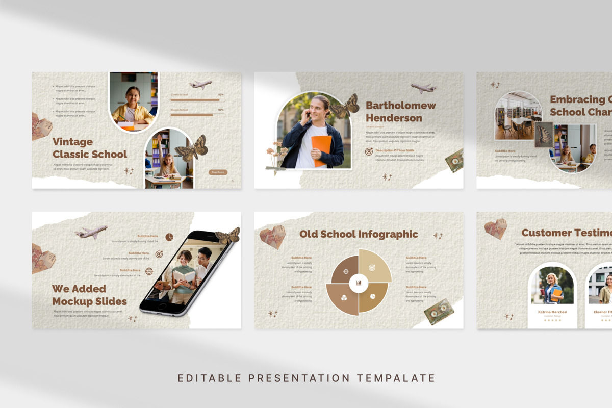 Old School Vintage - PowerPoint Template | Presentation Template 141689