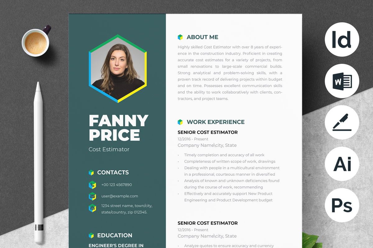 Professional Resume Template Layout | Resume Template | ResumeInventor ...