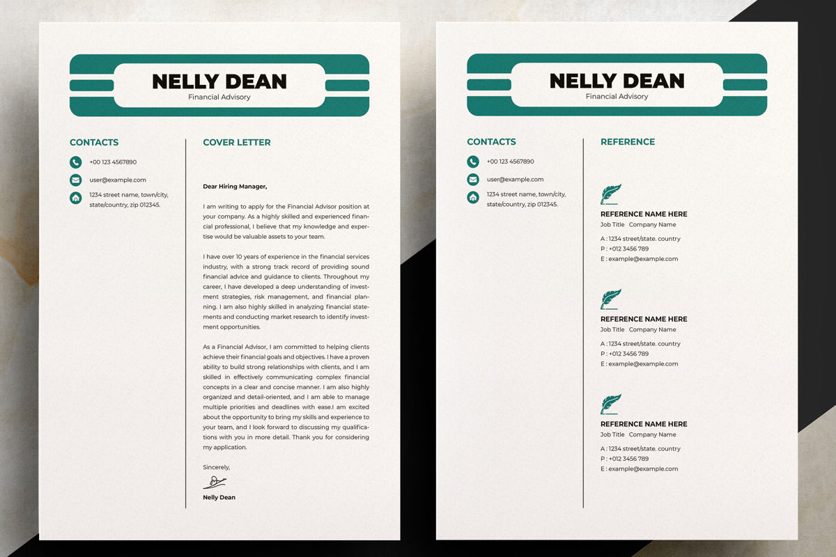 Simple And Clean Resume Template Design | Resume Template ...