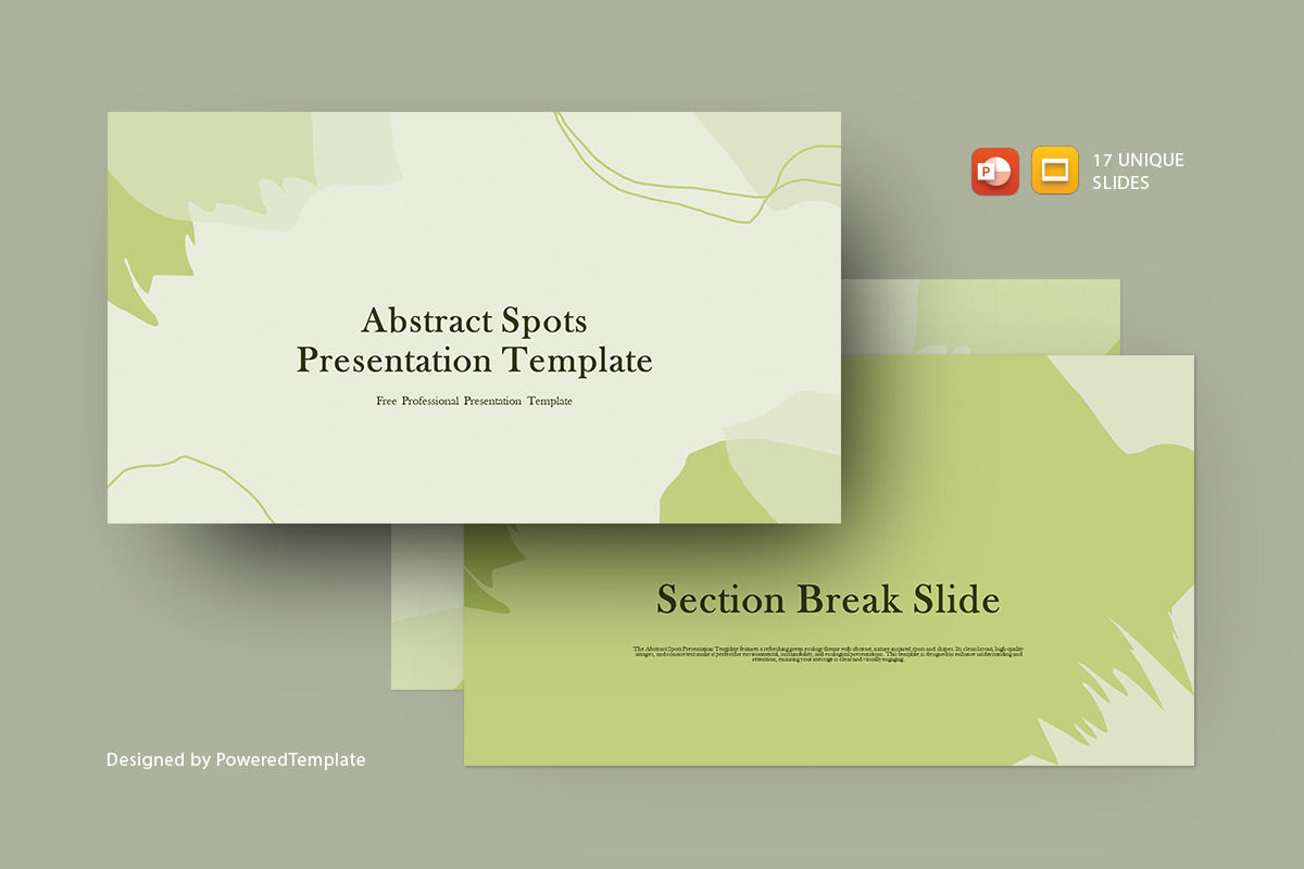 Free Abstract Spots Presentation Template - Free Presentation Template ...