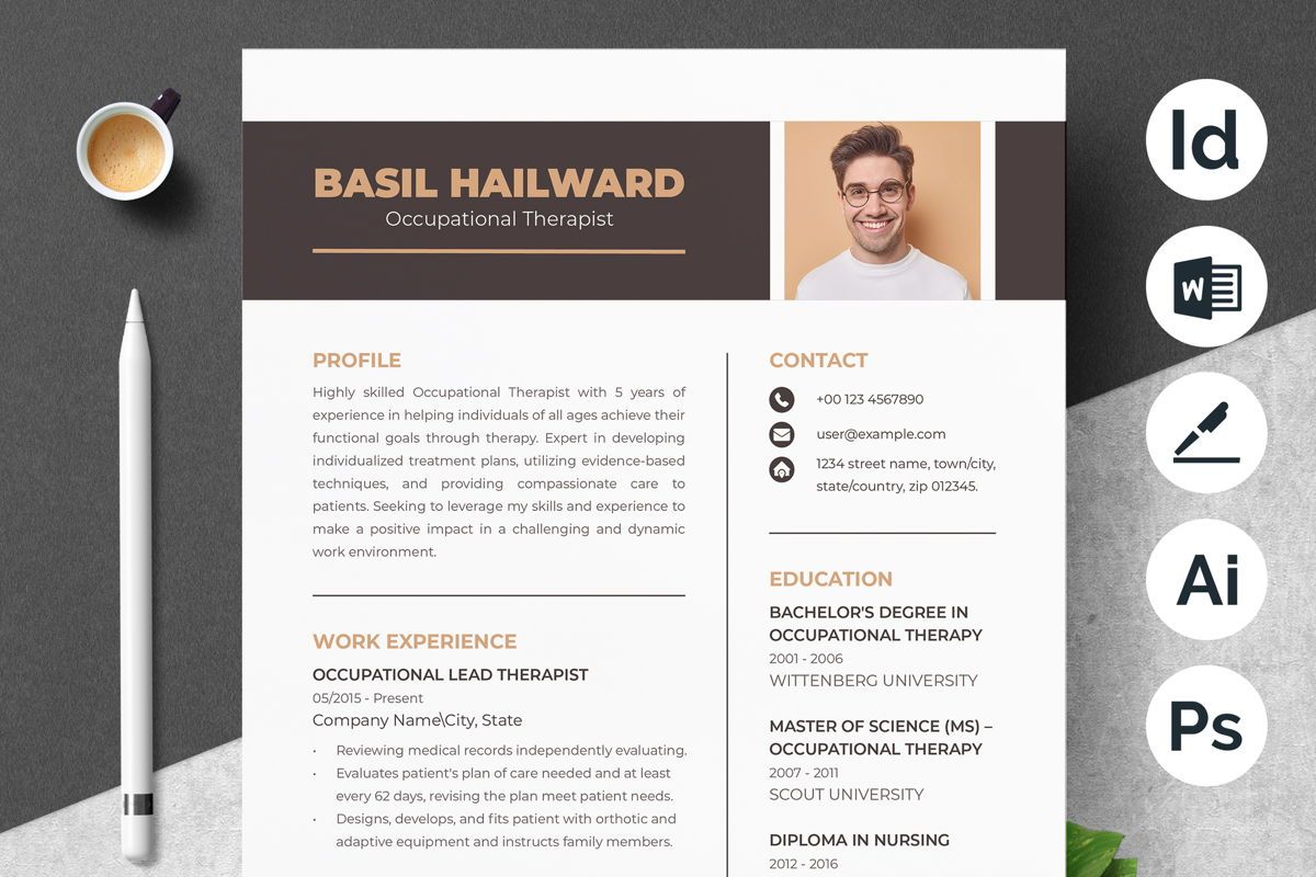 Simple Resume Template Layout | Resume Template | ResumeInventor ...