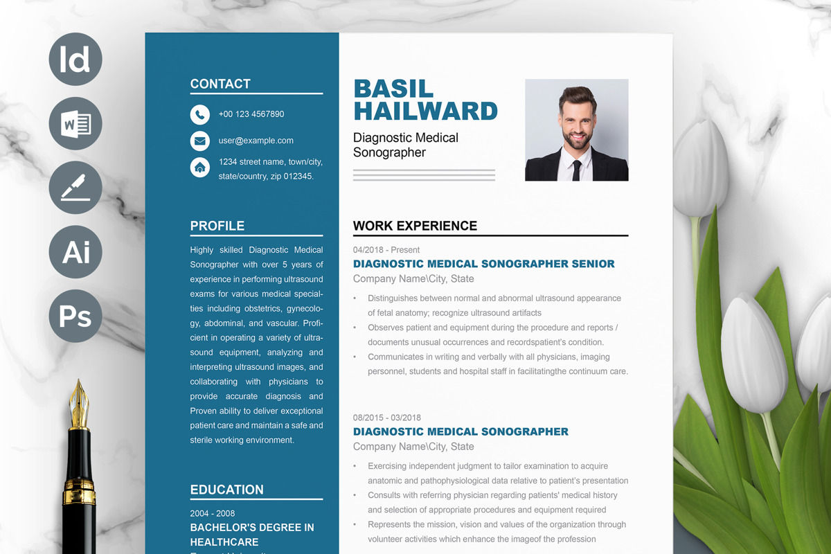 Elegant Resume Template Layout | Resume Template | ResumeInventor ...