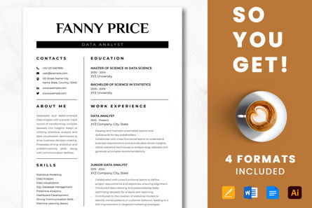 Data Analyst Resume Template | Resume Template | SwiftResume | 141937 ...