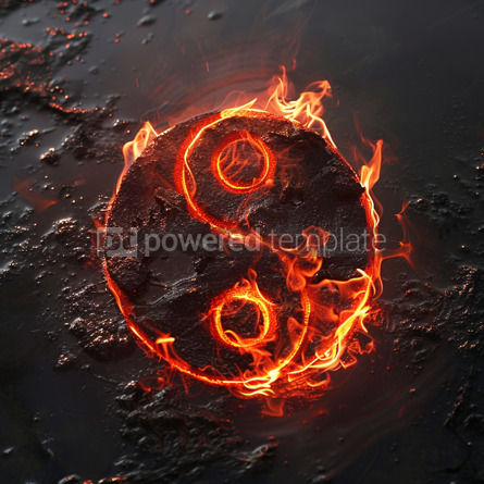 Image Flaming Yin Yang | Free, AI Image | PoweredTemplate | 141990 ...