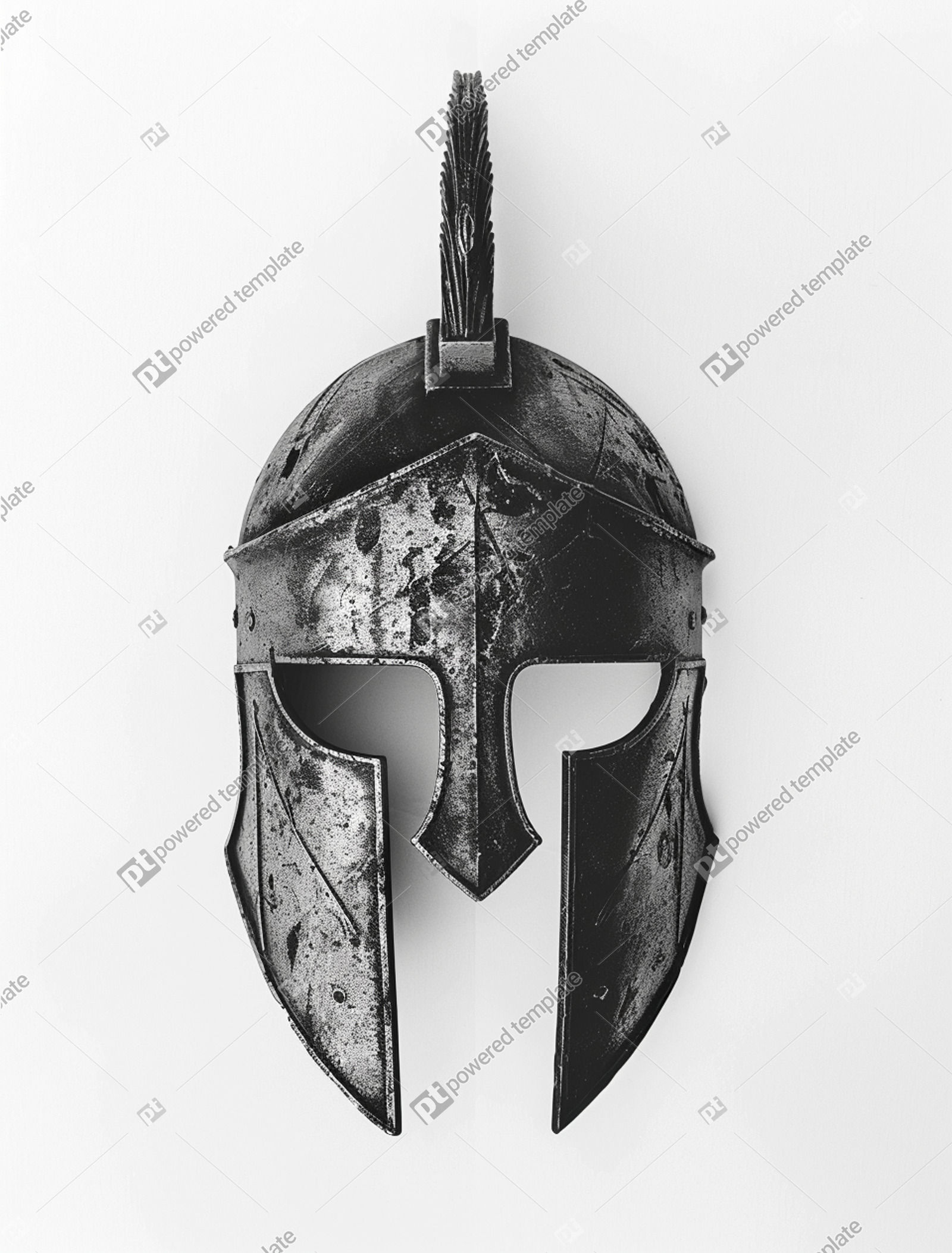 Ancient Greek Helmet Drawing 3D Print An Ancient Greek Helmet With