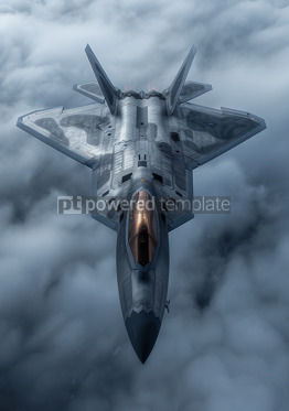 Image of An F-22 Raptor Soaring Above the Clouds | AI Image ...