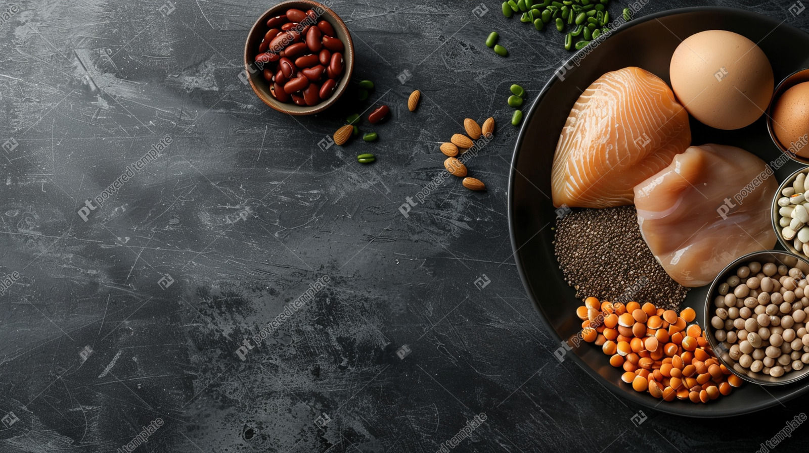 Protein Powerhouse A Vibrant Assortment of Healthy Protein Sources | AI ...