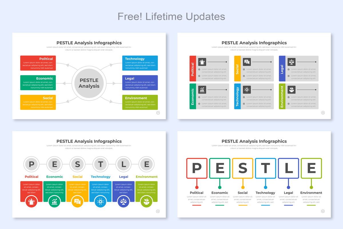 PESTLE Analysis Infographics Template Adobe Illustrator Canva ...
