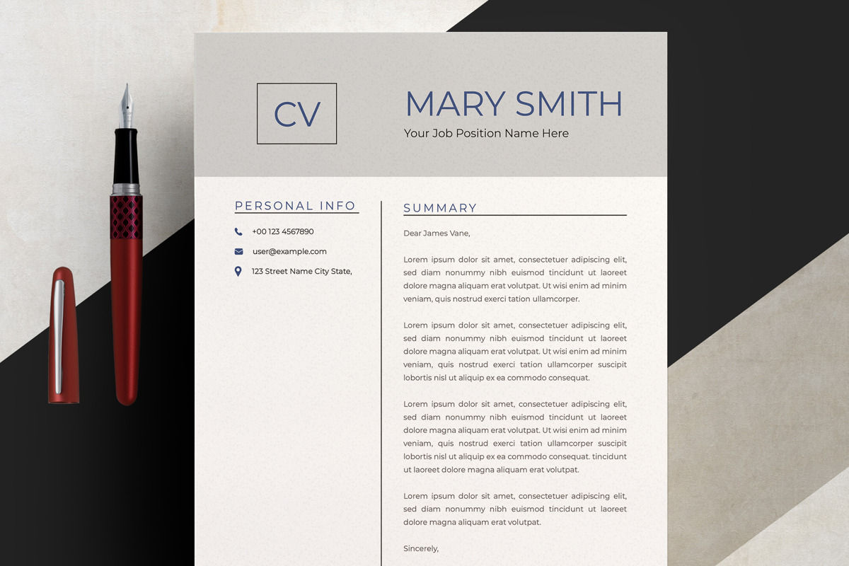 Clean Simple Resume Design | Resume Template | ResumeInventor | 143553 ...