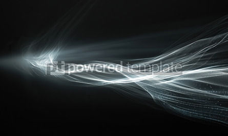 A Single Beam of Light Shines Down onto a Wet Dark Surface with ...