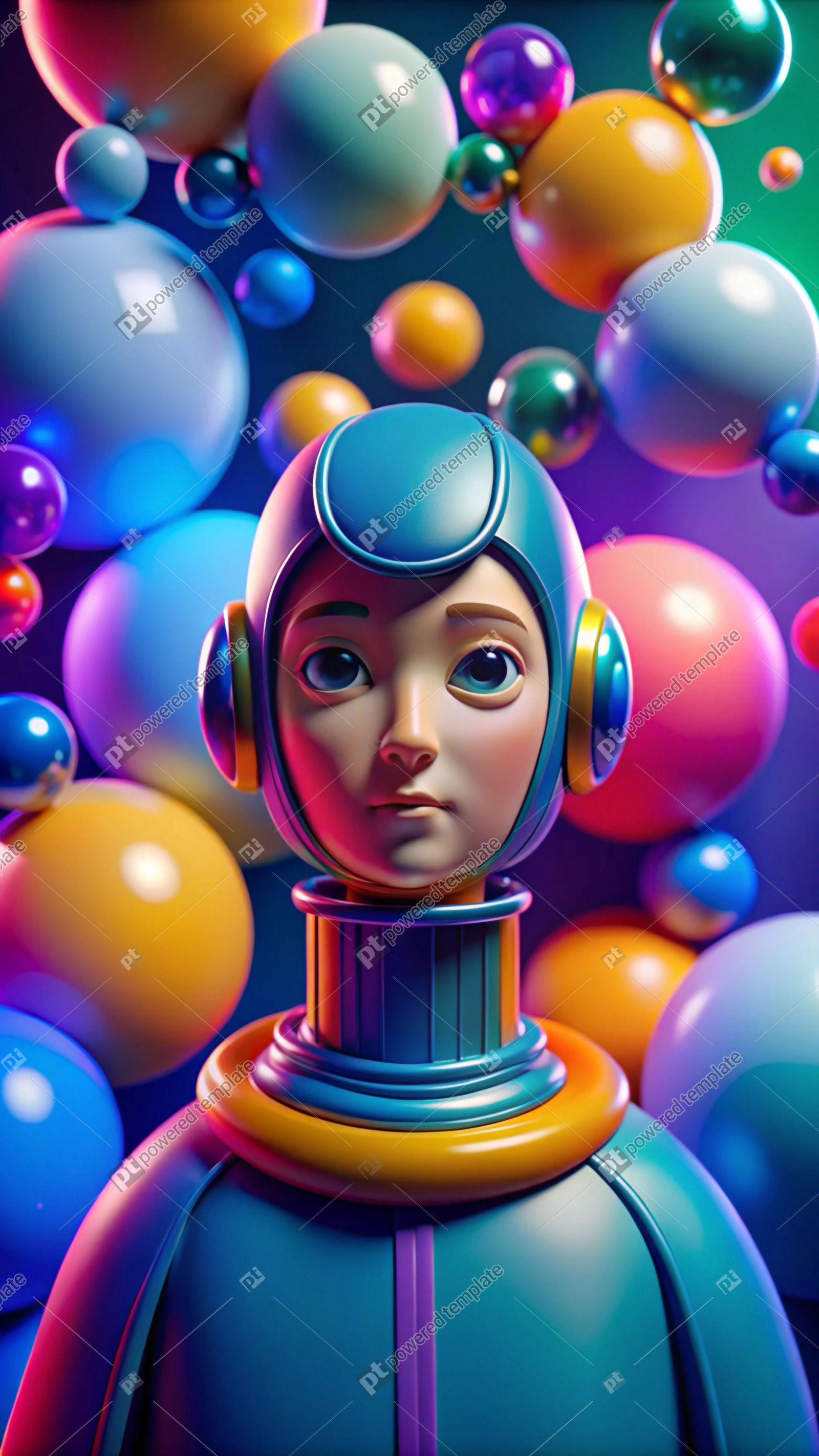 3D Rendering of Dynamic Avatar Generative AI | AI画像 | Photo Wall ...