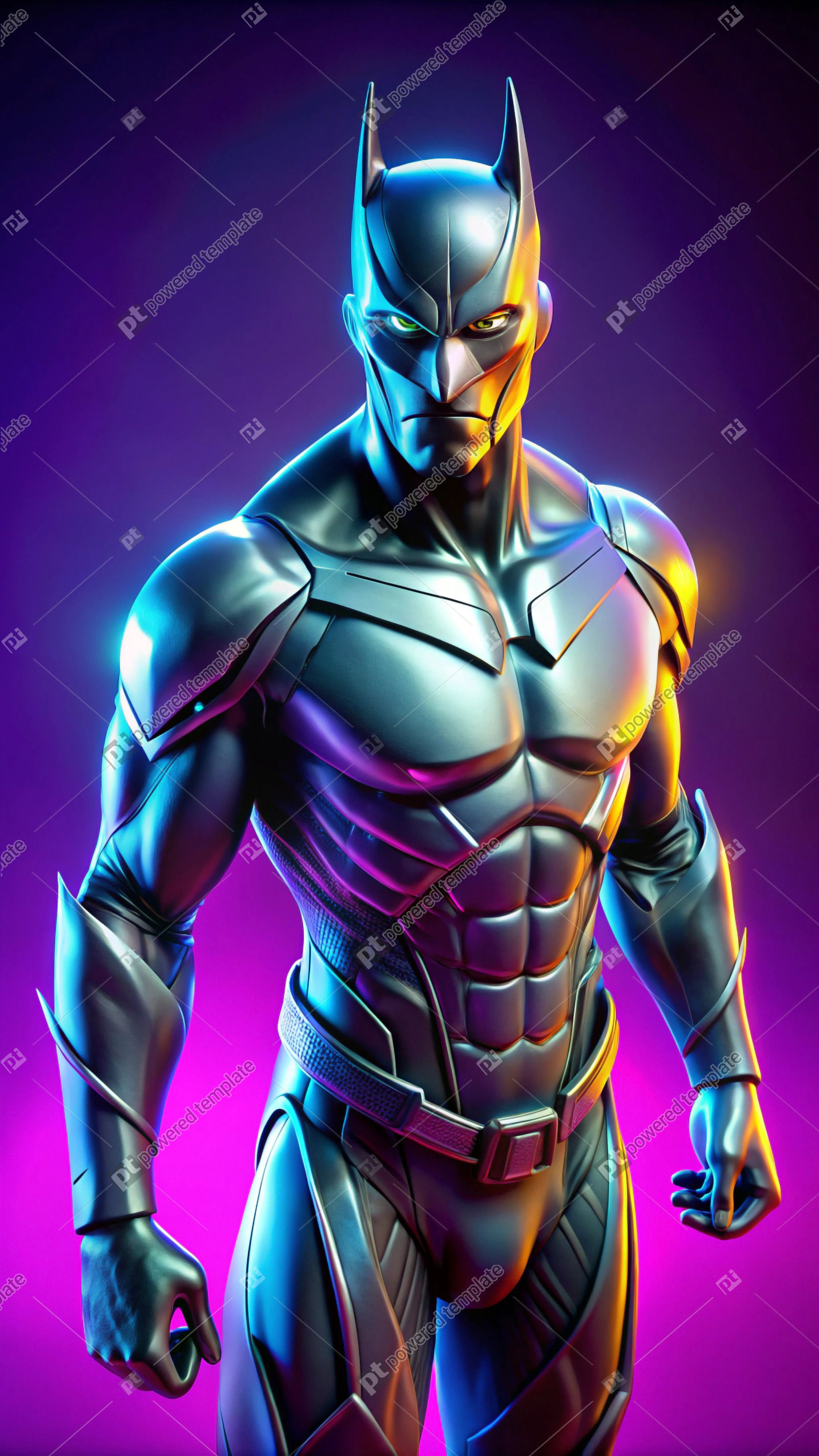 3D Rendering of Dynamic Batman Generative AI | AI Image | Photo Wall ...