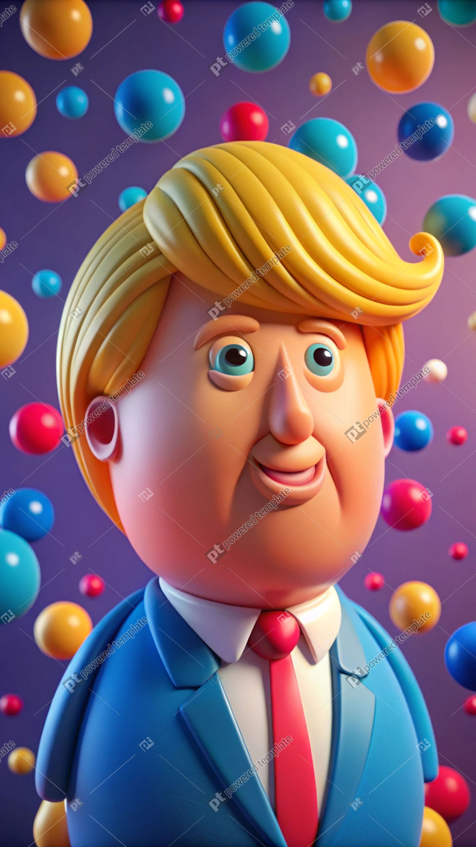 3D Rendering of Dynamic Donald Trump Generative AI | AI Image | Photo ...