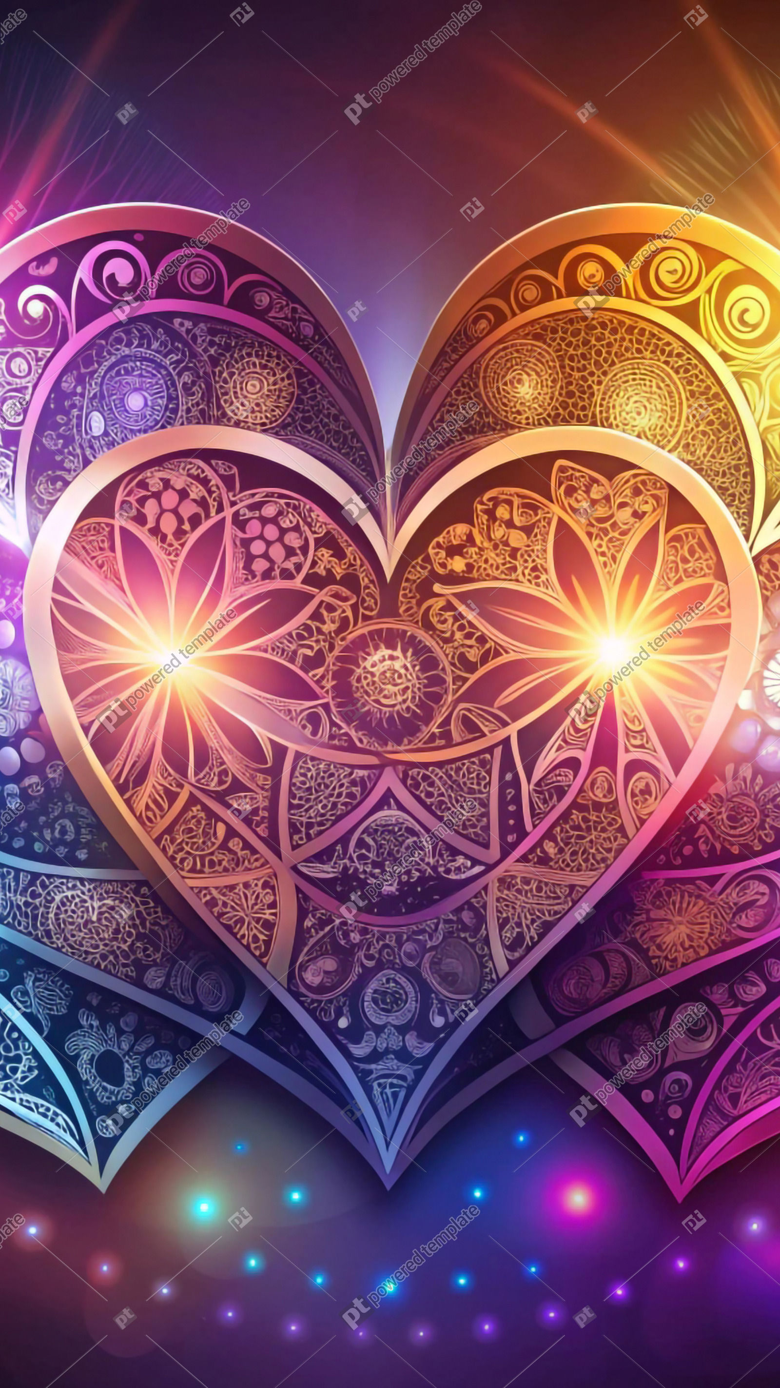 Interlocking Hearts a Design Generative AI | AI Image | Photo Wall ...