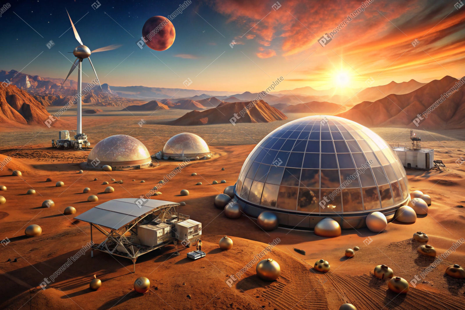 Space Exploration Labs on Mars | AI Image | Photo Wall | 145528 ...