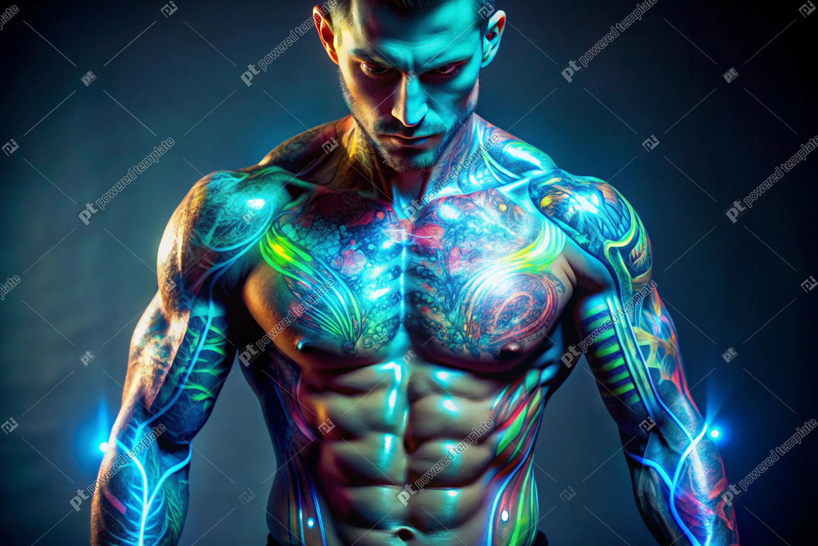 Bio-Enhanced Humans | AI Image | Photo Wall | 145580 | PoweredTemplate.com