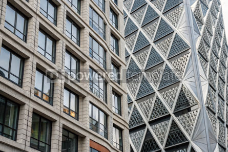 Close-up Views of Modern Building Facades | AI Image | Photo Wall ...