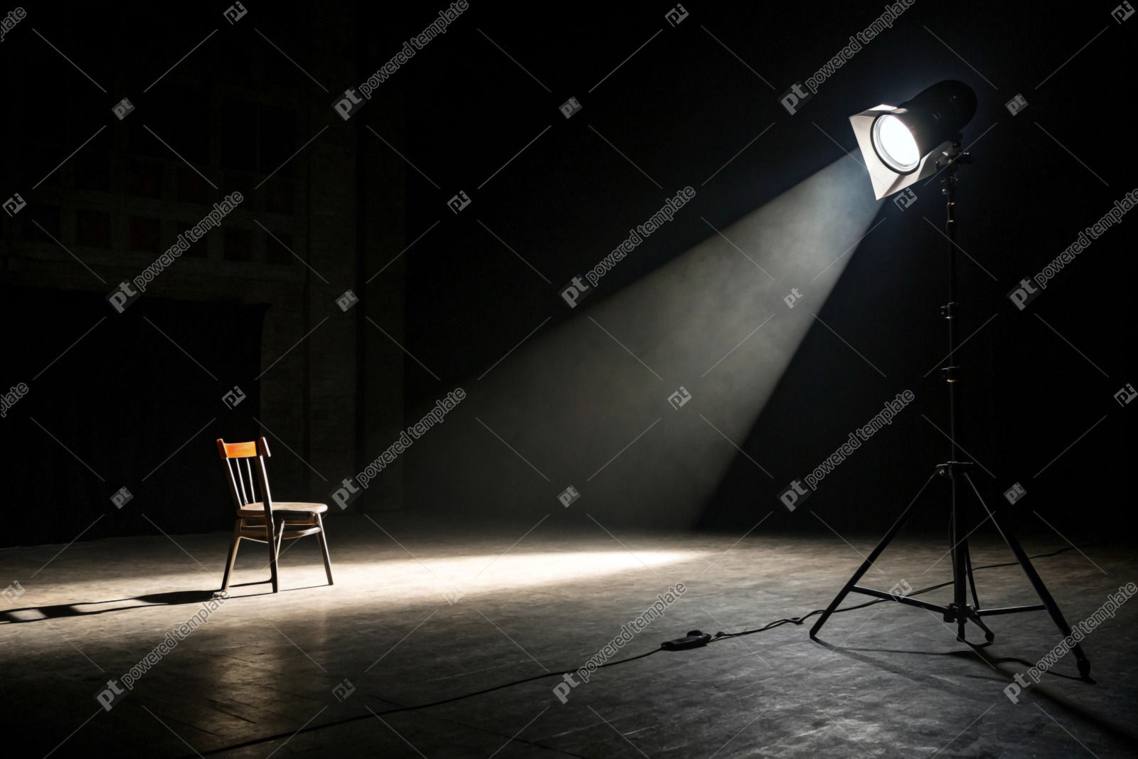 A Minimalist Monochromatic Background with a Single Spotlight ...