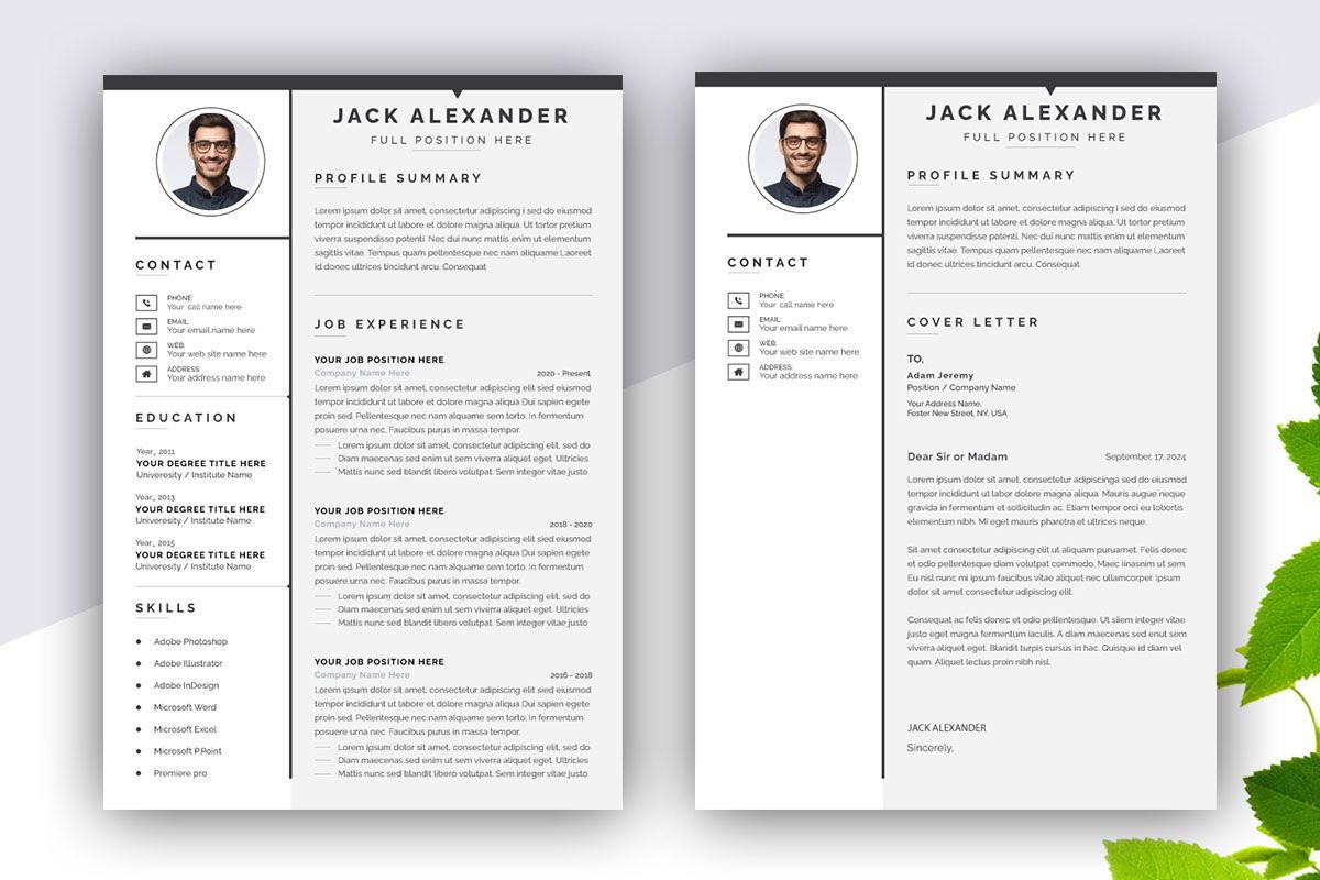 Clean and Professional Resume Layout | Plantilla del curriculum vitae ...