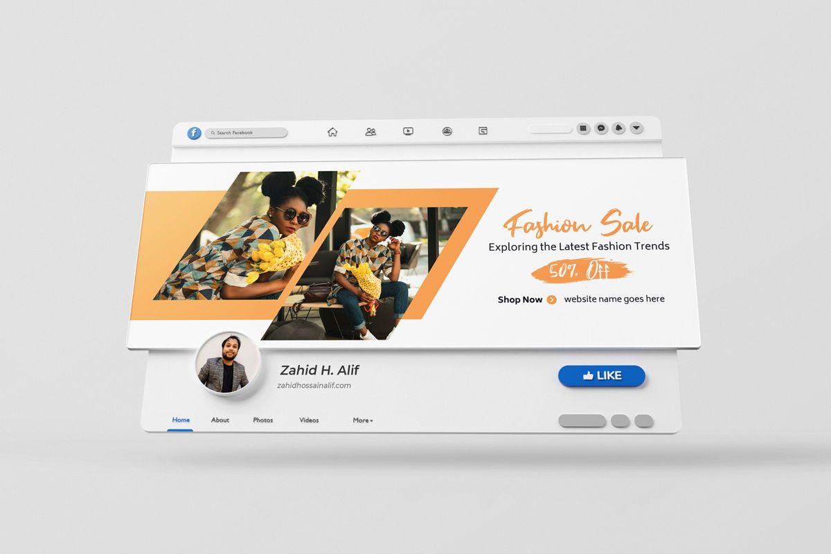 4 Fashion Social Media Facbook Cover | 웹 요소 | zahidhossainalif | 147966 ...