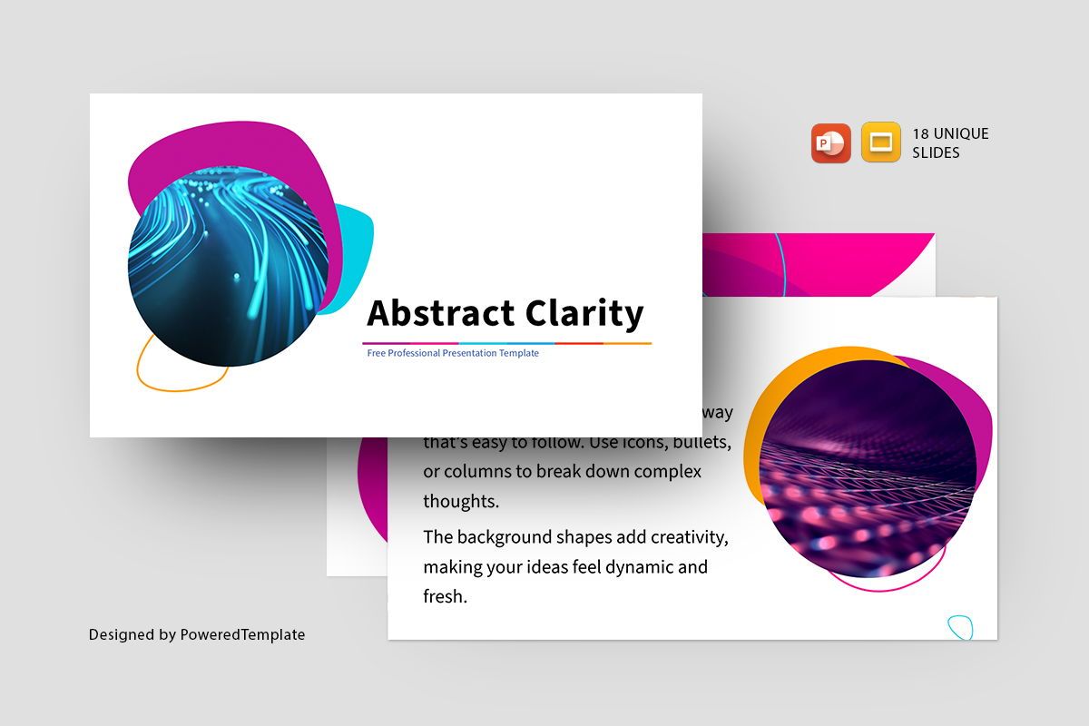 Abstract Clarity Free Presentation Template - Plantilla de presentación ...